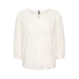 Langarmhemd Culture "Langarm - Hemd CUtoril", Damen, Gr. XL, N-Gr, beige (spring gardenia), Obermaterial: 100% Baumwolle CO., Hemden