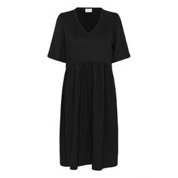 Jerseykleid Kaffe "Jerseykleid KAmolly", Damen, Gr. 34, N-Gr, schwarz (schwarz deep), Obermaterial: 98% Polyester PES. 2% Elasthan EL., Kleider Jerseykleid