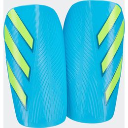 Fu&szlig;ball Schienbeinschoner adidas Performance "TIRO SHINGUARD EU CLUB SCHIENBEINSCHONER", Gr. M, lucid aquamarine, solar gelb, dusky petrol, Kunststoff, Protektoren