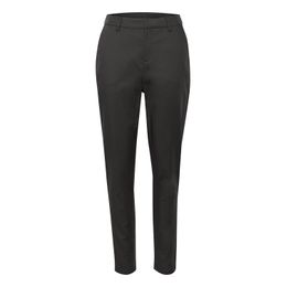 Stoffhose Kaffe "Hose KAloraine", Damen, Gr. 38, N-Gr, schwarz (schwarz oyster), Obermaterial: 55% Baumwolle CO. 42% Polyamid PA. 3% Elasthan EL., Hosen Stoffhose