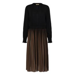 Midikleid Culture "Kleid CUcarly", Damen, Gr. L, N-Gr, braun (rain drum), Obermaterial: 100% Viskose CV., Kleider Midikleid