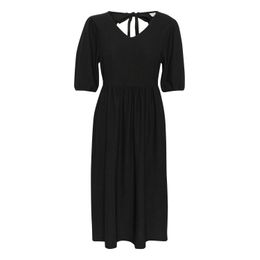 Midikleid Kaffe "Kleid KAveneda", Damen, Gr. S, N-Gr, schwarz (schwarz deep), Obermaterial: 98% Polyester PES. 2% Elasthan EL., Kleider Midikleid