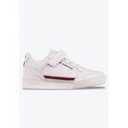 Sneaker Lotto, M&auml;dchen, Gr. 25, rot (wei&szlig;, rot), Synthetik, Schuhe Sneaker, - vielseitig zu kombinieren