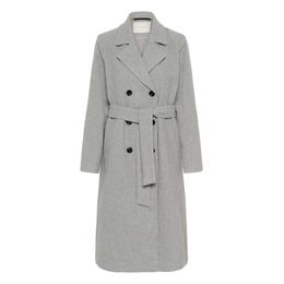 Wintermantel Kaffe "Jacke KAfanny", Damen, Gr. 38, grau (light grau melange), Obermaterial: 75% Polyester PES. 25% Wolle mw., M&auml;ntel Wintermantel