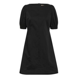 Midikleid Culture "Kleid CUnovi", Damen, Gr. M, N-Gr, schwarz, Obermaterial: 65% Baumwolle CO. 33% Polyester PES. 2% Elasthan EL., Kleider Midikleid