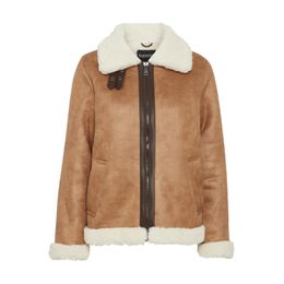 Wintermantel B.Young "Jacke BYASANNE", Damen, Gr. 34, beige (toasted coconut), Obermaterial: 100% Polyester PES., M&auml;ntel Wintermantel