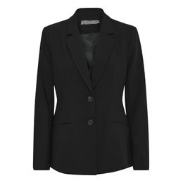 Blusenblazer Fransa "Blazer FRABIGAIL", Damen, Gr. 34, schwarz, Obermaterial: 60% Polyester PES. 35% Viskose CV. 5% Elasthan EL., Blazer Blusenblazer