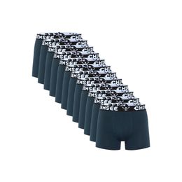 Retro Boxer Chiemsee, Herren, Gr. 4XL (68/70), dunkelblau, dunkelblau, 95% Baumwolle, 5% Elasthan, unifarben, k&ouml;rpernah, Unterhosen, im vorteilhaften 12er Pack
