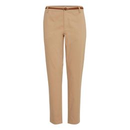 Stoffhose B.Young "Hose BYDAYS", Damen, Gr. 34, N-Gr, beige (nomad), Obermaterial: 98% Baumwolle CO. 2% Elasthan EL., Hosen Stoffhose