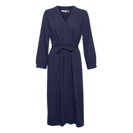 Midikleid Fransa "Kleid FRHAIDA", Damen, Gr. M, N-Gr, blau (navy blazer), Obermaterial: 100% Viskose LENZING ECOVERO CV LenzEcov., Kleider Midikleid