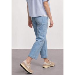 Loose-fit-Jeans Street One, Damen, Gr. 29, L&auml;nge 26, ultra bleached random wash, Jeans, 89% Baumwolle, 8% Polyester, 3% Elasthan, unifarben, 7/8-L&auml;nge, Jeans, mit Wide Legs
