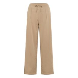 Stoffhose Kaffe "Hose KAlauren", Damen, Gr. 34, N-Gr, beige (chincilla cc), Obermaterial: 65% Viskose CV. 35% Polyester PES., Hosen Stoffhose