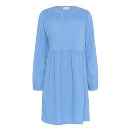 Midikleid Kaffe "Kleid KAlinda", Damen, Gr. 36, N-Gr, blau (ebb and flow), Obermaterial: 100% Polyester PES., Kleider Midikleid