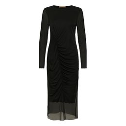 Midikleid Culture "Kleid CUbingo", Damen, Gr. L, N-Gr, schwarz, Obermaterial: 95% Polyester PES. 5% Elasthan EL., Kleider Midikleid