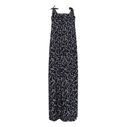 Midikleid Kaffe "Kleid KAbarton", Damen, Gr. 36, N-Gr, blau (midnight marine lace print), Obermaterial: 50% Viskose CV. 50% Viskose LENZING ECOVERO CV LenzEcov., Kleider Midikleid
