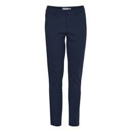 Stoffhose Fransa "Hose FRLANO", Damen, Gr. 38, N-Gr, blau (schwarz peacoat), Obermaterial: 66% Viskose CV. 30% Polyamid PA. 4% Elasthan EL., Hosen Stoffhose