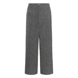 Marlene-Hose Kaffe "Hose KAalba", Damen, Gr. 40, N-Gr, schwarz (schwarz melange), Obermaterial: 80% Polyester PES. 20% Viskose CV., Hosen