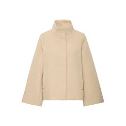 Wintermantel Fransa "Jacke FRCHARLOTTE", Damen, Gr. M, beige (warm sand melange), Obermaterial: 90% Polyester PES. 10% Wolle mw., M&auml;ntel Wintermantel