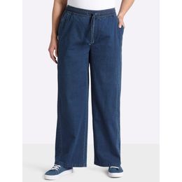 Bequeme Jeans sheego, Damen, Gr. 40, Normalgr&ouml;&szlig;en, blau, stone, washed, 98% Baumwolle, 2% Elasthan, unifarben, lang, Jeans