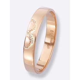Partnerring Lady Gr. 17, silber vergoldet 925, Fingerringe, Herren, 17, Silber 925 (Sterlingsilber)