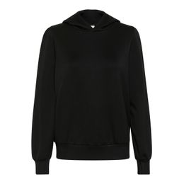 Sweatshirt Kaffe "Sweatshirt KAapril", Damen, Gr. L, schwarz (schwarz deep), Obermaterial: 48% Polyester PES. 47% Viskose CV. 5% Elasthan EL., Sweatshirts Sweatshirt