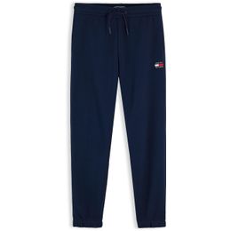 Sweathose Tommy Hilfiger "FLAG HERITAGE SWEATPANT", M&auml;dchen, Gr. 3 (98), N-Gr, schwarz night navy, Sweatware, Obermaterial: 100% Baumwolle, unifarben, regular fit lang, Hosen Sweathose, elastischer Bund mit Kordelzug, reine Baumwolle, Kinder bis 16 Jahre