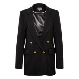 Blusenblazer Culture "Blazer CUEVA", Damen, Gr. 34, schwarz, Obermaterial: 68% Viskose CV. 26% Polyester PES. 6% Elasthan EL., Blazer Blusenblazer