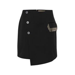 Midirock Culture "Rock CUville", Damen, Gr. 40, schwarz, Obermaterial: 78% Polyester PES. 20% Viskose CV. 2% Elasthan EL., R&ouml;cke