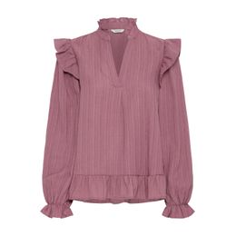 Kurzarmbluse B.Young "Kurzarm-Bluse BYJULIANA", Damen, Gr. 34, rosa (dusky orchid), Obermaterial: 99% Polyester PES. 1% Elasthan EL., Blusen