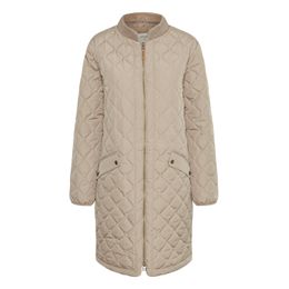 Wintermantel Cream "Jacke ArwenCR", Damen, Gr. 34, grau (silber mink), Obermaterial: 100% Polyester PES., M&auml;ntel Wintermantel