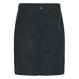 Midirock Kaffe "Rock KAvery", Damen, Gr. 36, grau (jet set cc), Obermaterial: 90% Polyester PES. 8% Polyamid PA. 2% Elasthan EL., R&ouml;cke