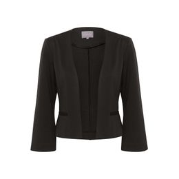 Blusenblazer Culture "Blazer CUeloise", Damen, Gr. 36, schwarz, Obermaterial: 74% Polyester PES. 22% Viskose CV. 4% Elasthan EL., Blazer Blusenblazer