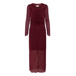 Midikleid Kaffe "Kleid KAchai", Damen, Gr. S, N-Gr, rot (windsor wine), Obermaterial: 94% Polyamid PA. 6% Elasthan EL., Kleider Midikleid