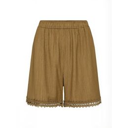 Shorts soyaconcept "Soya Concept Shorts SC-FABRINA", Damen, Gr. S, Normalgr&ouml;&szlig;en, 7120 butternut, Obermaterial: 90% Viskose, 10% Polyamid, Hosen Shorts