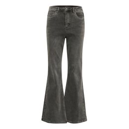 Regular-fit-Jeans Kaffe "Jeans KAsinem", Damen, Gr. 40, N-Gr, grau (medium grau denim), Obermaterial: 75% Baumwolle CO. 13% Viskose CV. 10% Polyester PES. 2% Elasthan EL., Jeans