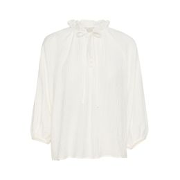 Langarmbluse Kaffe "Langarm-Bluse KAlianna", Damen, Gr. 40, wei&szlig; (chalk), Obermaterial: 80% Viskose CV. 20% Nylon NY., Blusen