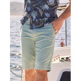 Shorts Lerros "Bequeme Shorts aus griffiger Baumwolle mit Stretchanteil", Herren, Gr. 31, bay gr&uuml;n, 98% Baumwolle, 2% Elasthan, Hosen Shorts