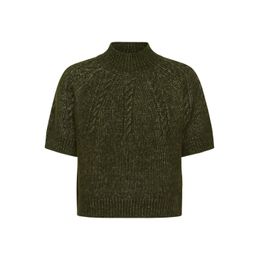 Strickpullover Kaffe "Strickpullover KAcuba", Damen, Gr. L, gr&uuml;n (ivy gr&uuml;n melange), Obermaterial: 47% Polyacryl PAN. 35% Polyester PES. 13% Polyamid PA. 5% Wolle mw., Pullover Strickpullover