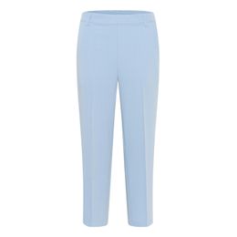 Marlene-Hose Kaffe "Hose KAsakura", Damen, Gr. 38, N-Gr, blau (faded denim), Obermaterial: 77% Polyester Pol. recyc.. 18% Viskose CV. 5% Elasthan EL., Hosen