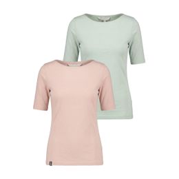 alife and kickin Rundhalsshirt ALIFE & KICKIN, Damen, Gr. L, blossom, fresh mint, 100% Baumwolle (Bio), Rundhals, Shirts Rundhalsshirt, leichtes Sommer-Top aus Bio-Baumwolle mit Halbarm