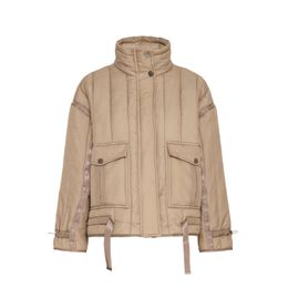 Wintermantel Fransa "Jacke FREVITA", Damen, Gr. M, beige (desert taupe), Obermaterial: 100% Polyamid PA., M&auml;ntel Wintermantel