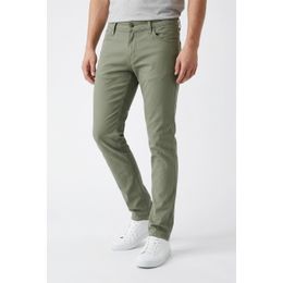 Jack & Jones 5-Pocket-Hose JACK & JONES "JPSTGLENN DYLAN ORIGINAL", Herren, Gr. 28, L&auml;nge 32, deep lichen gr&uuml;n, Web, Obermaterial: 98% Baumwolle, 2% Elasthan, unifarben, slim fit kn&ouml;chellang, Hosen 5-Pocket-Hose