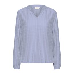 Langarmbluse Kaffe "Langarm-Bluse KAalice", Damen, Gr. 34, blau (infinity c.), Obermaterial: 65% Polyester PES. 35% Viskose CV., Blusen