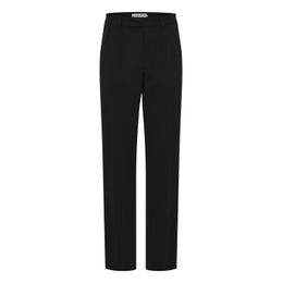 Stoffhose Pulz Jeans "Hose PZLEONORA", Damen, Gr. 34, N-Gr, schwarz (schwarz beauty), Obermaterial: 65% Polyester PES. 32% Viskose CV. 3% Elasthan EL., Hosen Stoffhose