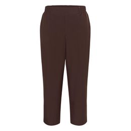 Stoffhose Kaffe "Hose KAbeatrice", Damen, Gr. 36, N-Gr, braun (seal braun), Obermaterial: 92% Polyester PES. 8% Elasthan EL., Hosen Stoffhose
