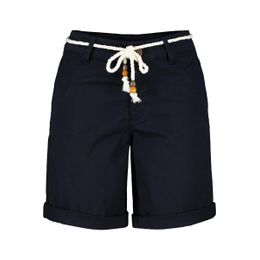 alife and kickin Shorts ALIFE & KICKIN, Damen, Gr. XS, Normalgr&ouml;&szlig;en, marine, 95% Baumwolle, 5% Elasthan, Hosen Shorts, leichte Kurzhose aus Baumwoll-Materialmix mit Regular Fit