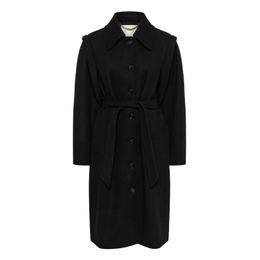 Wintermantel Kaffe "Jacke KAjulia", Damen, Gr. 38, schwarz (schwarz deep), Obermaterial: 80% Polyester PES. 15% Viskose CV. 5% Polyacryl PAN., M&auml;ntel Wintermantel