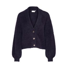 Strickjacke Kaffe "Strickjacke KAvilma", Damen, Gr. L, blau (dawn lila), Obermaterial: 62% Nylon NY. 14% Polyacryl PAN. 10% Polyester PES. 6% Alpaka WP. 6% Wolle mw., Strickjacken Strickjacke