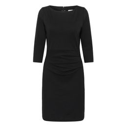 Midikleid Kaffe "Kleid KAsara", Damen, Gr. L, N-Gr, schwarz (schwarz deep), Obermaterial: 80% Polyester PES. 17% Viskose CV. 3% Elasthan EL., Kleider Midikleid