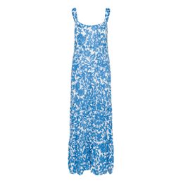 Midikleid Kaffe "Kleid KAvalery", Damen, Gr. 40, N-Gr, blau (regatta flower print), Obermaterial: 100% Viskose LENZING ECOVERO CV LenzEcov., Kleider Midikleid